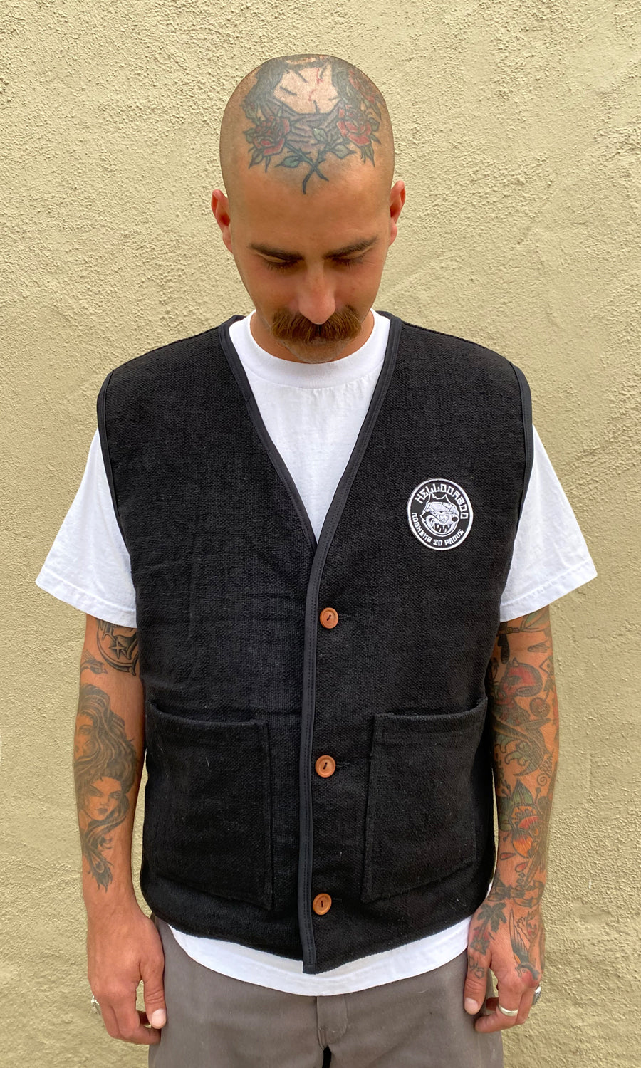 Black Dirtbag Vest – Helldorado Brand